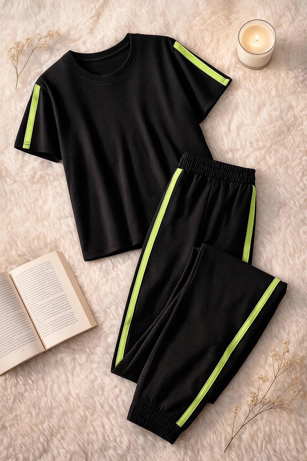 GREEN BLACK GYM SUIT – KOZEE